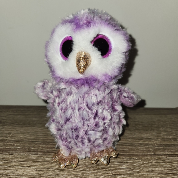 Toys | Ty Beanie Boos Moonlight The Purple Owl 6 | Poshmark